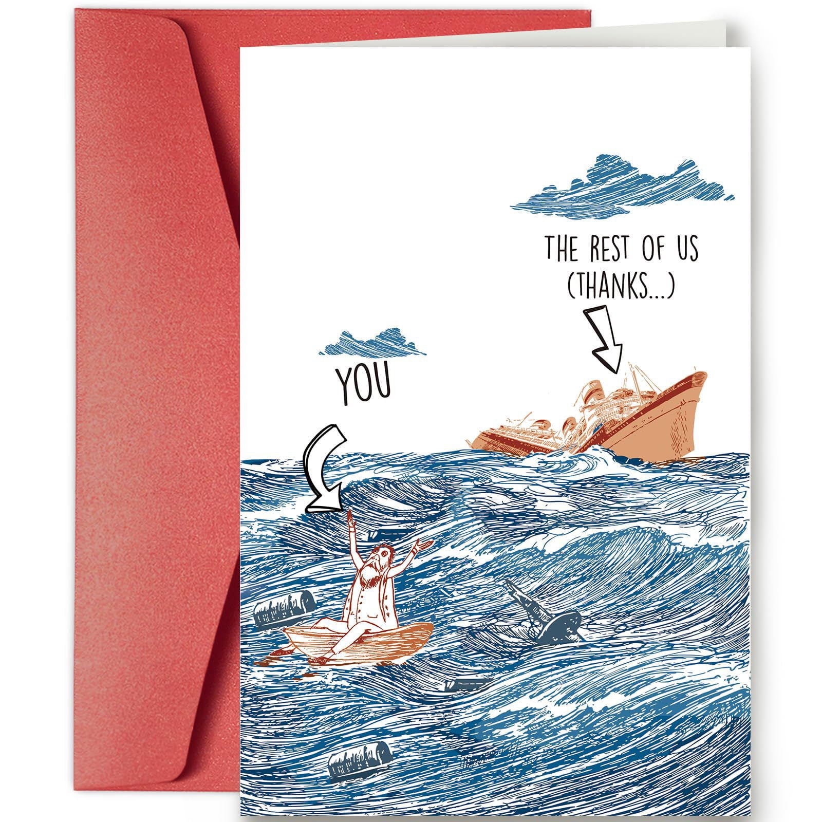 Hilarious Thank You Card – "You vs. The Rest of Us" Cartoon Design ...