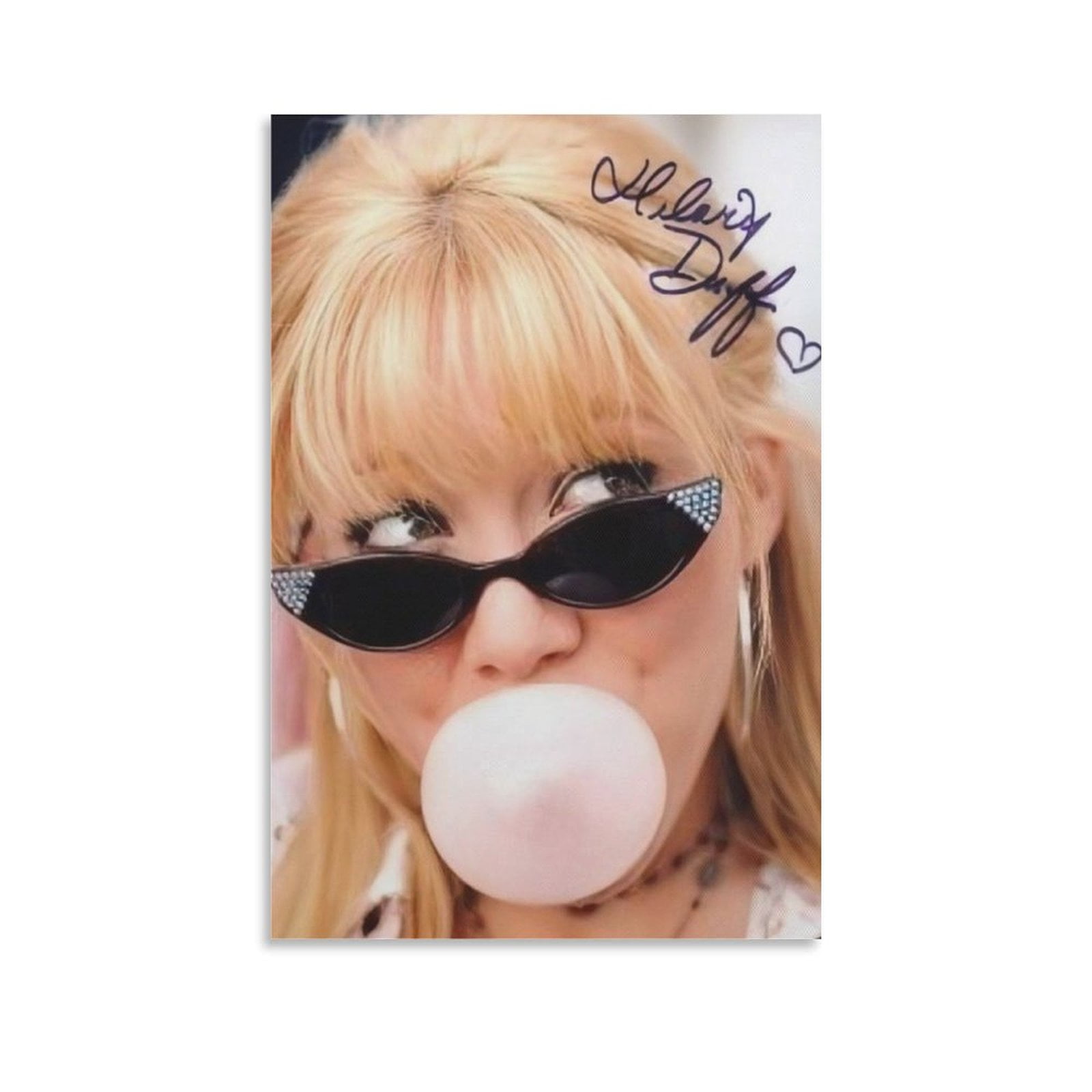 Hilary Duff Poster Room Aesthetic Poster Print Art Wall Painting Canvas ...