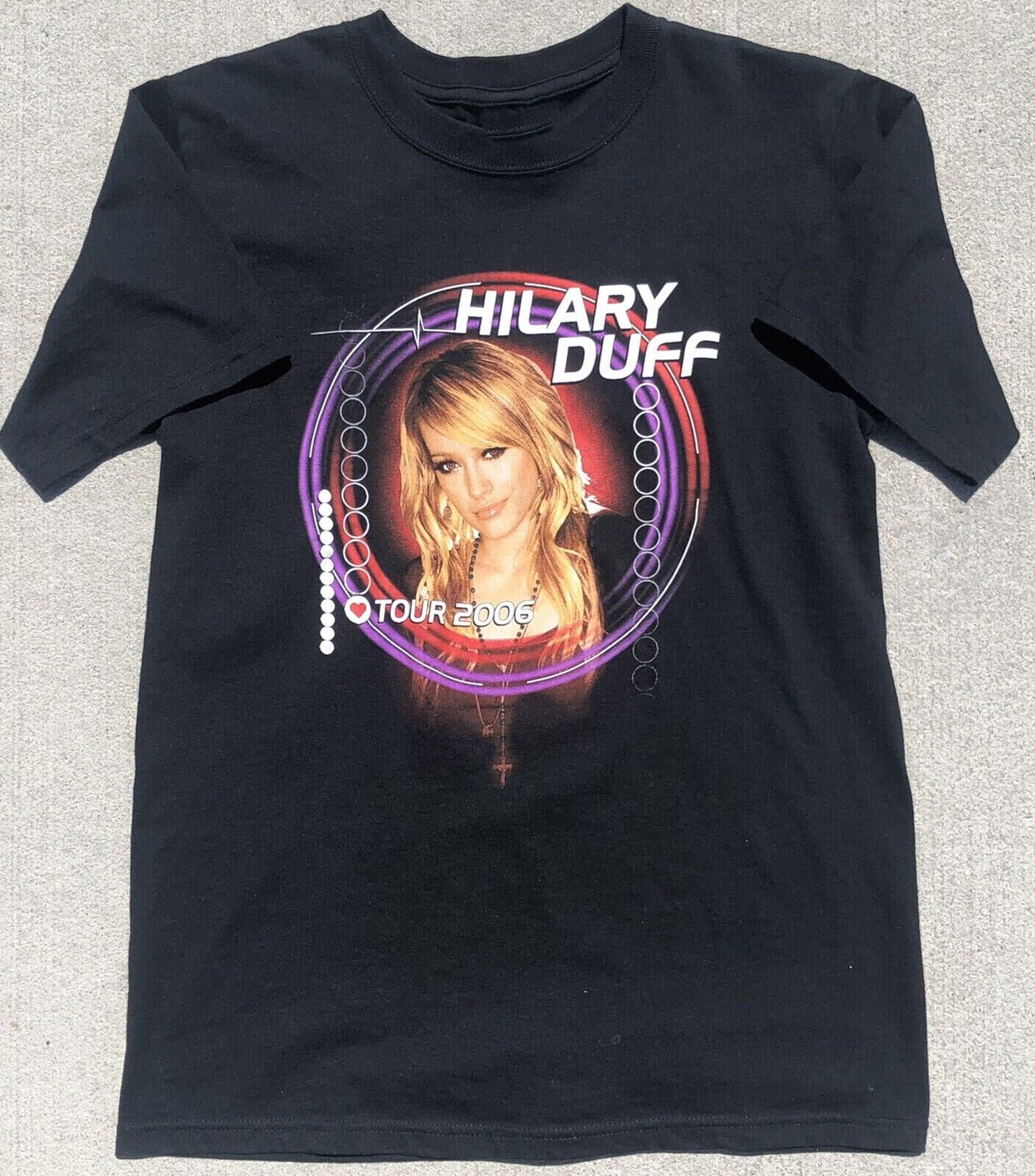 Hilary Duff Tour Short Sleeve Black All Size Unisex Gift Shirt ...