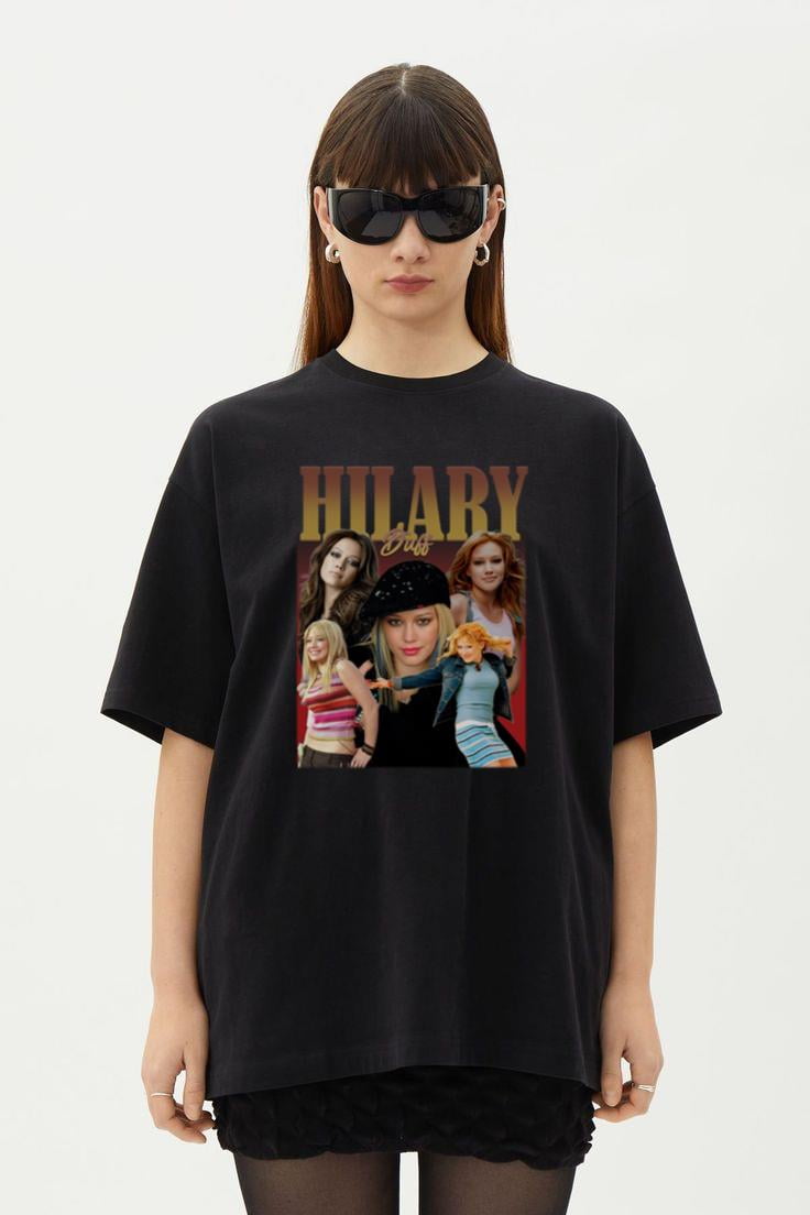 Hilary Duff Vintage 90s T-Shirt Graphic Pop Star Style, for men & women ...