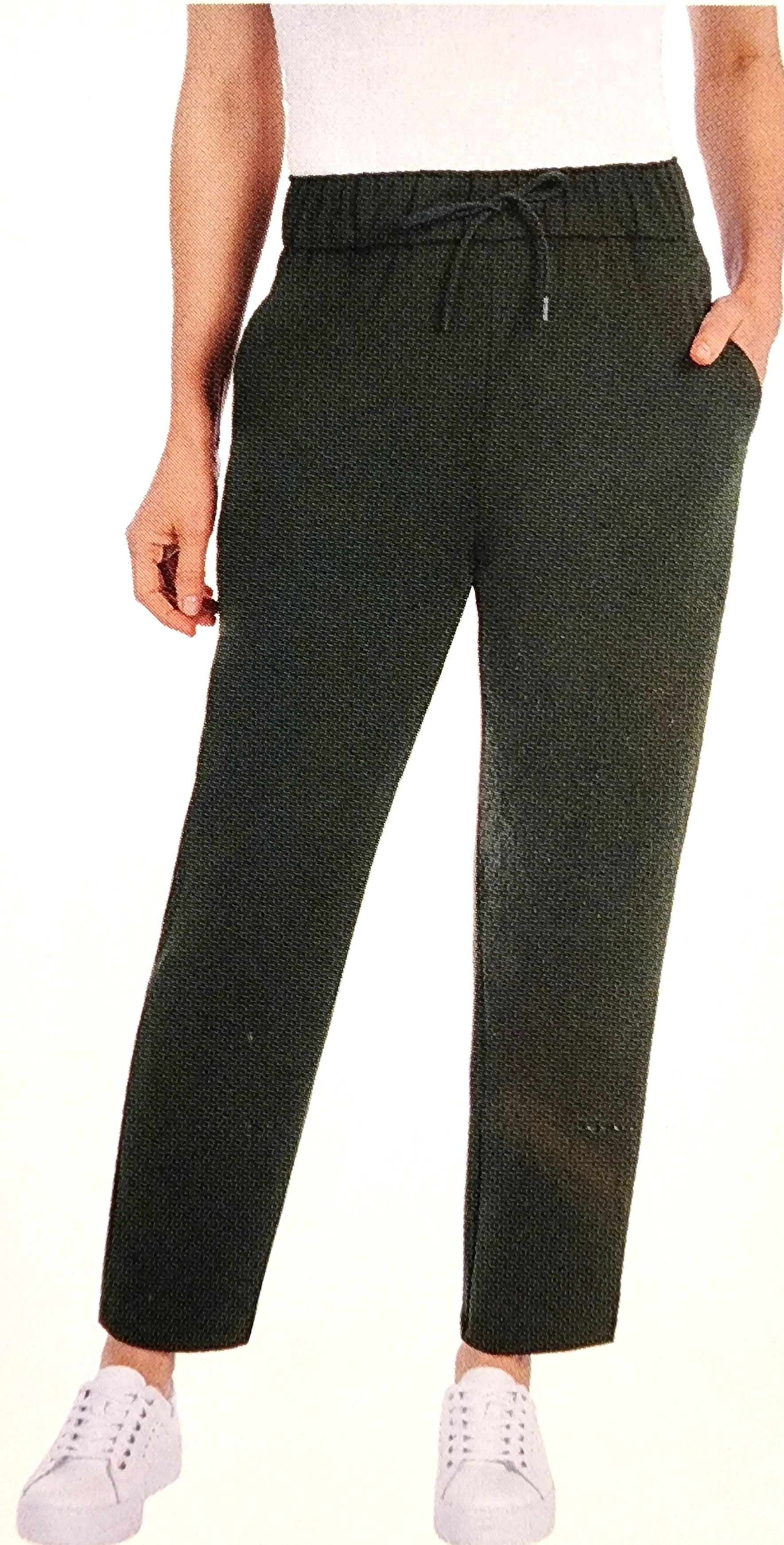 Hilary Radley Ladies' Pull-On Pant with Pockets and Drawstring (Dark ...
