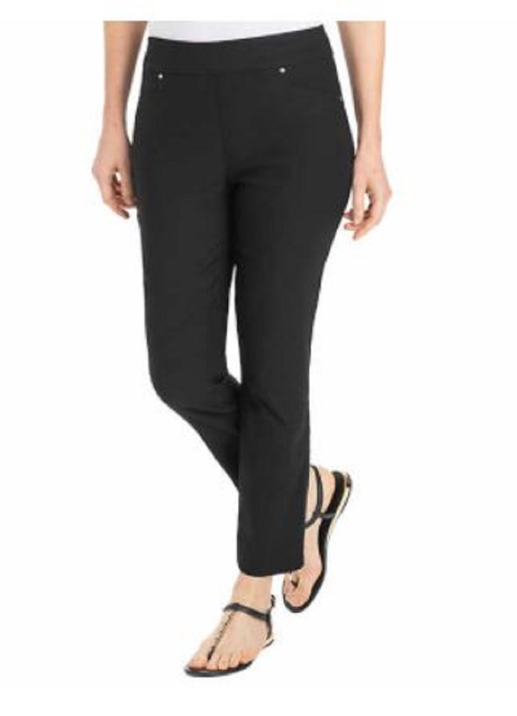 Hilary Radley Ladies' Pull-on Ankle Pant with Tummy Control Size: XL ...