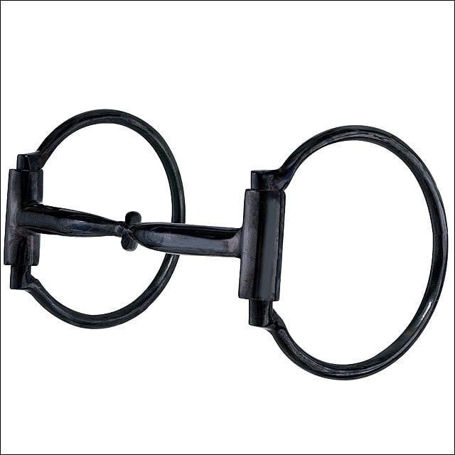 Hilason Black Steel Horse Dee Bit 5 Inch Snaffle Mouth - Walmart.com