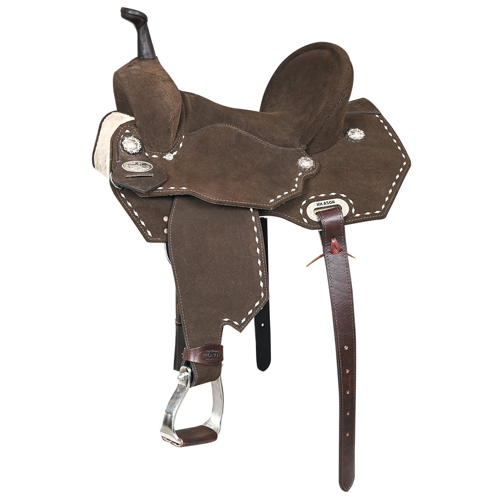 14 In Hilason Flex Tree Western Horse Buckstitch Trail Barrel American ...