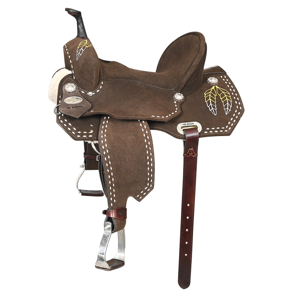15 In Hilason Flex Tree Western Horse Leaf Buckstitch Trail Barrel ...