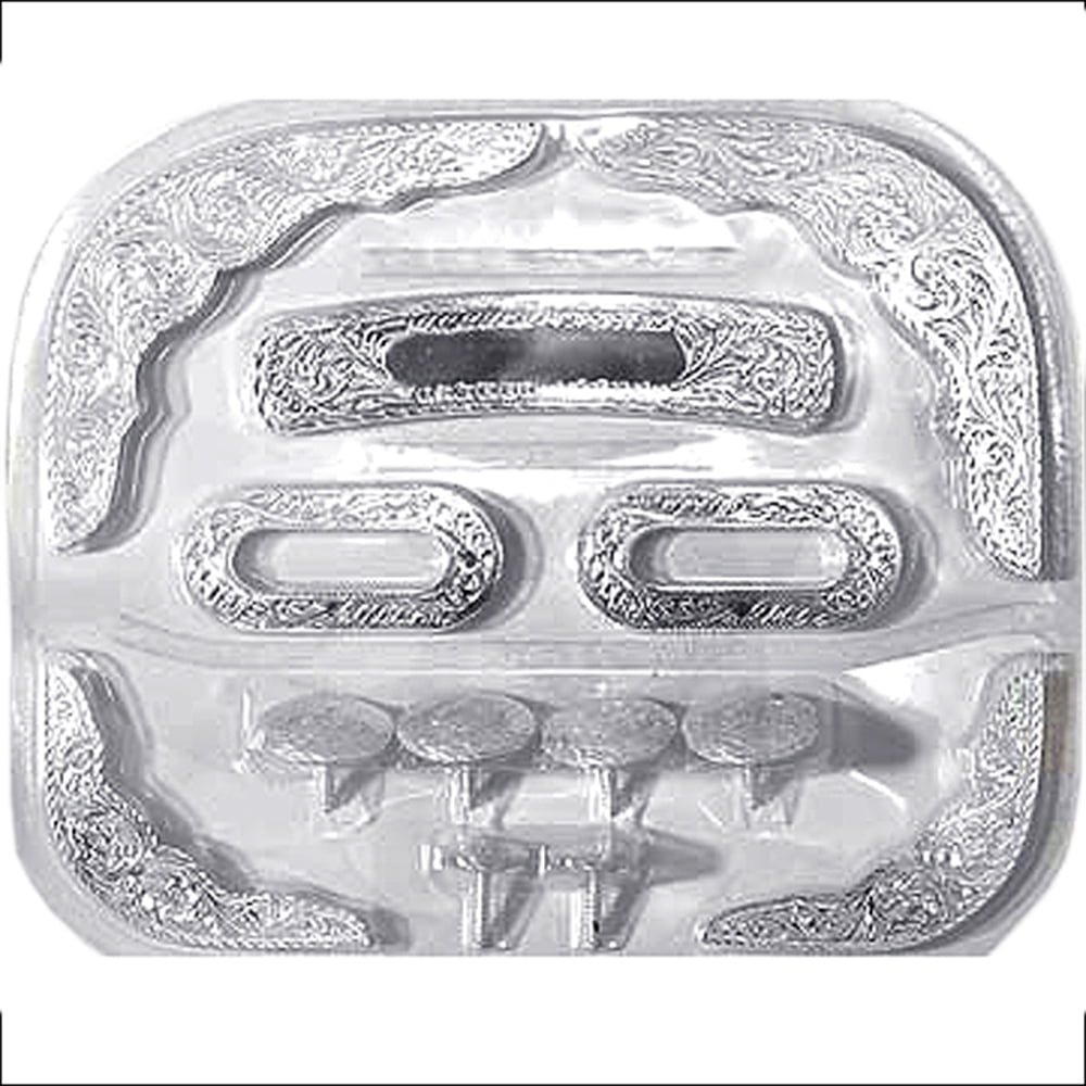 Hilason Silver Horse Saddle Trim Set, 13 Pieces - Walmart.com