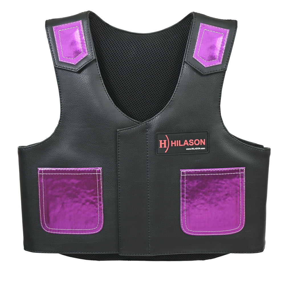 Hilason Kids Junior Youth Horse Riding Pro Rodeo Leather Protective ...