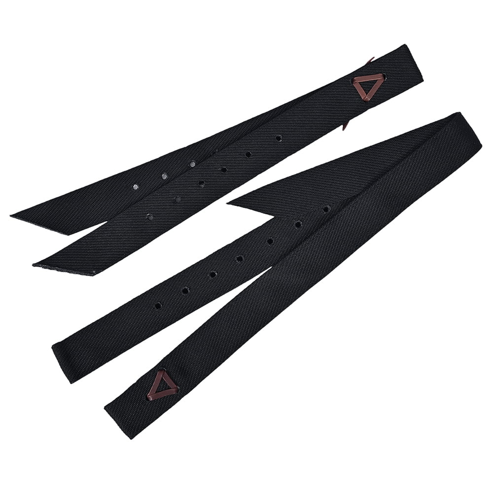 Hilason Premium Single Nylon Cinch Tie Strap And Off Billet Set Black ...