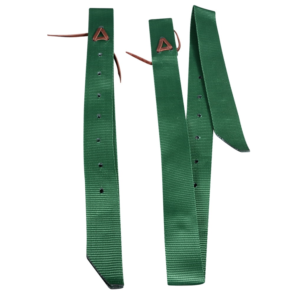 Hilason Premium Single Nylon Cinch Tie Strap And Off Billet Set Green ...