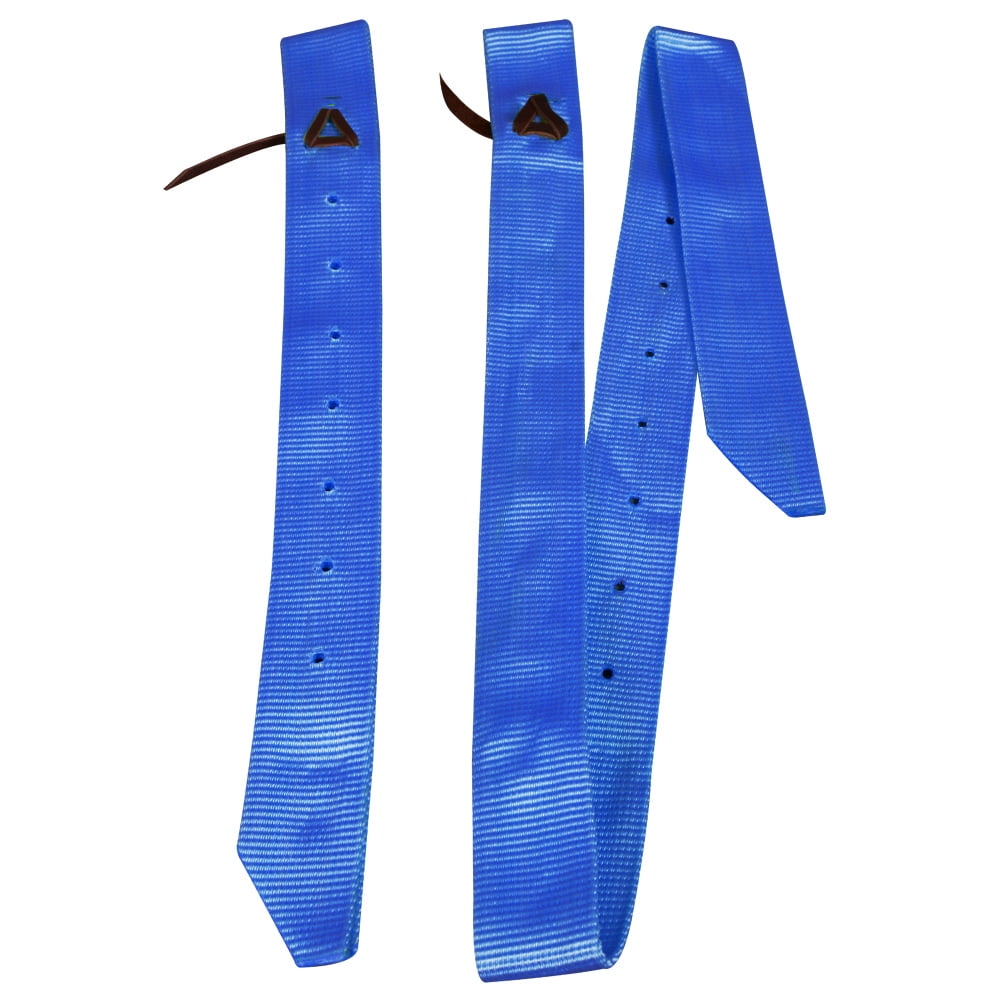 Hilason Premium Single Nylon Cinch Tie Strap And Off Billet Set Royal ...