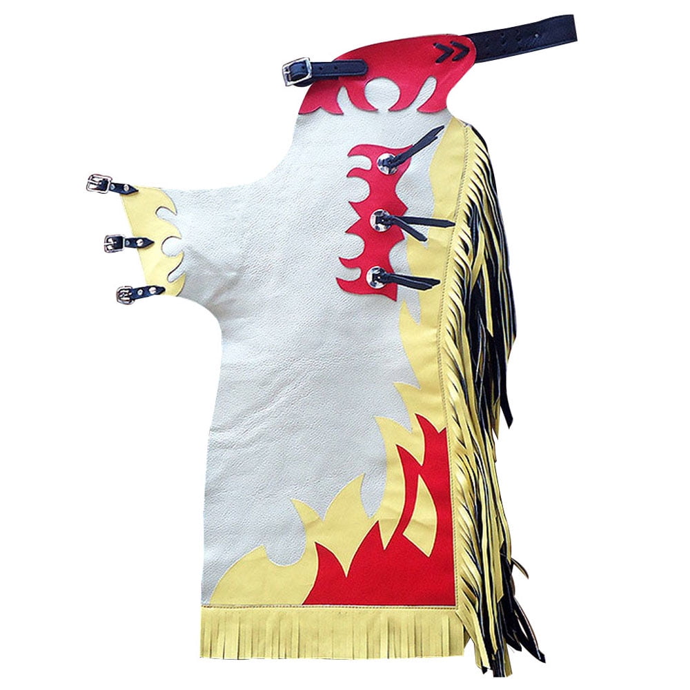 Hilason Pro Rodeo Bronc Bull-Riding Show Genuine Leather Chaps ...