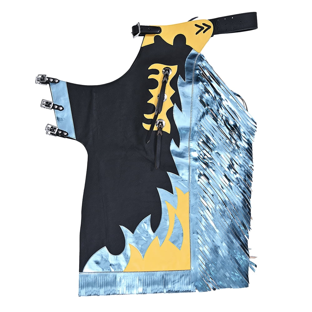 Hilason Pro Rodeo Bull Riding Chaps Youth Genuine Leather Large ...