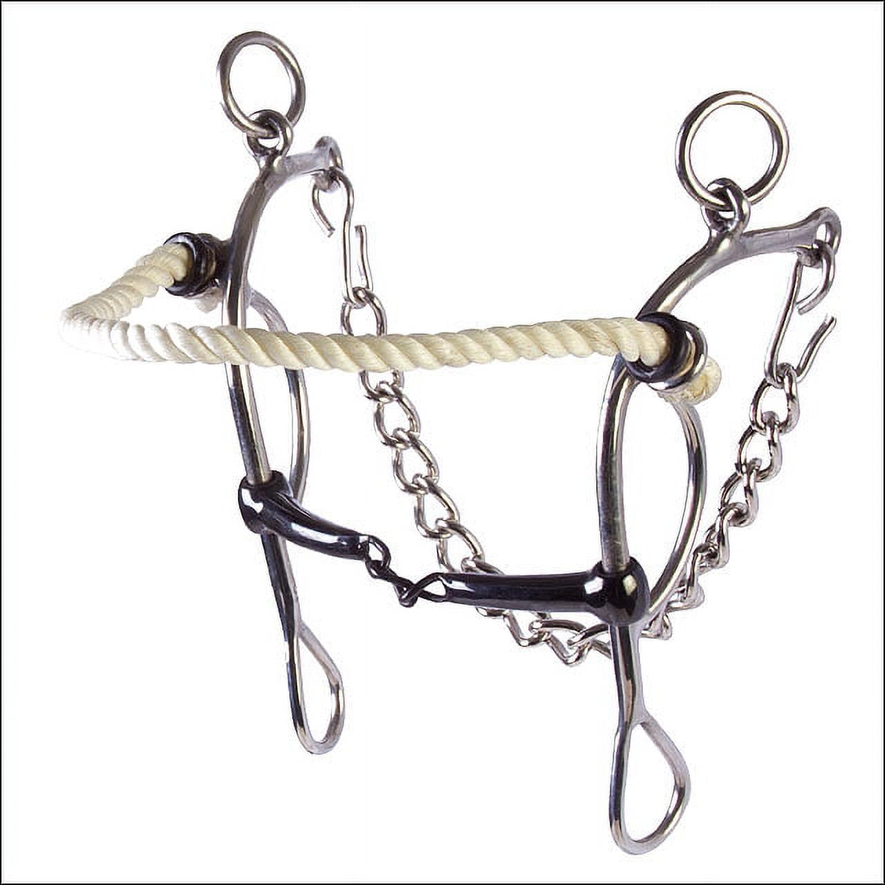 Hilason Stainless Steel Hackamore Horse Bit Sweet Iron Combination ...