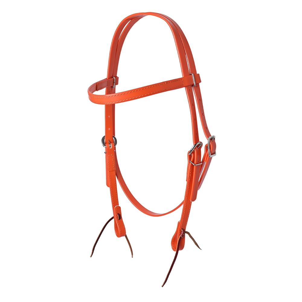 HILASON Western Horse Biothane Leather Headstall Tack Orange - Walmart.com
