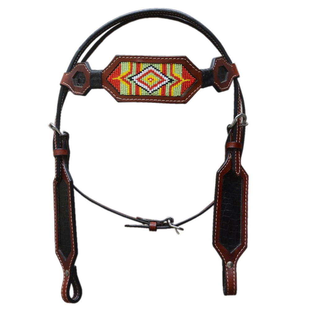 Hilason Western Horse Headstall Bridle American Leather Brown - Walmart.com