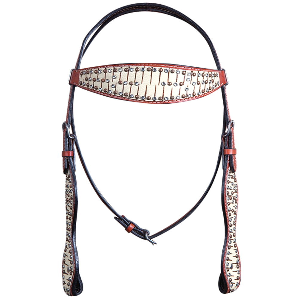Hilason Western Horse Headstall Bridle American Leather Tan - Walmart.com