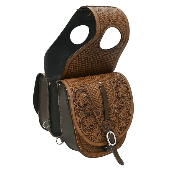 Hilason Western Horse Floral Heavy-duty Trail Ride Genuine Leather ...