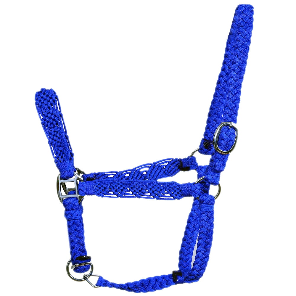Hilason Western Horse Premium Flat Braided Paracord Halter - Walmart.com
