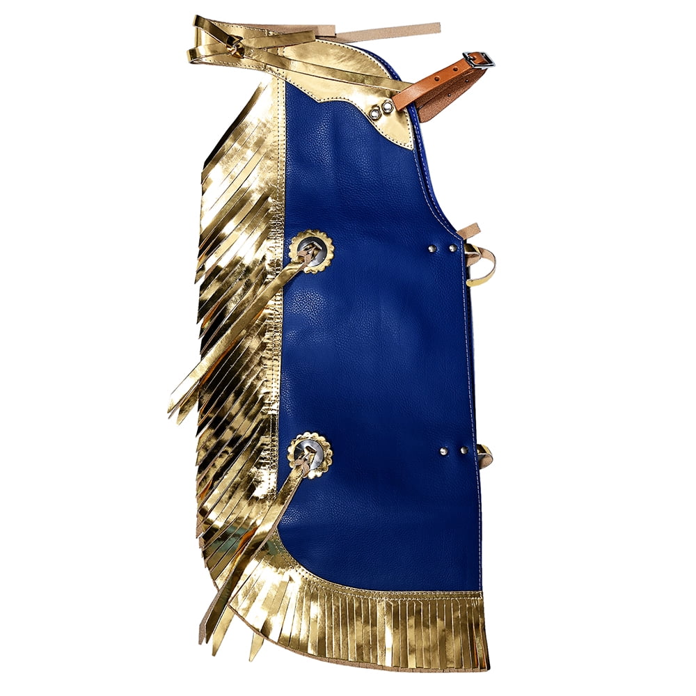 Hilason Western Leather Kids Junior Youth Pro Rodeo Bull Riding Chaps ...