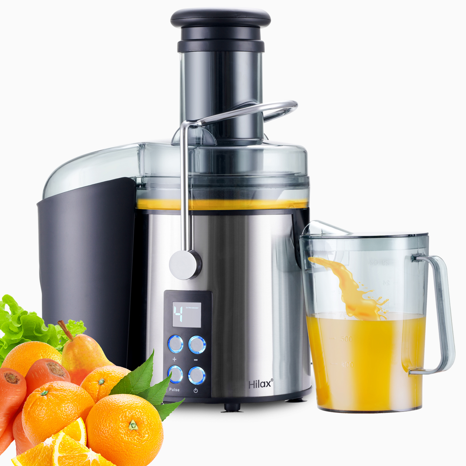 Costway Electric Juicer Wide Mouth Fruit & Vegetable Centrifugal Juice ...