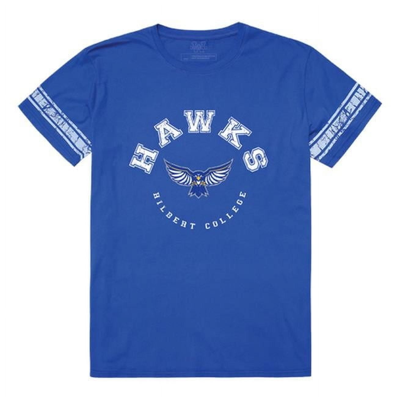 Hilbert College Hawks Men Football T-Shirt, Royal - Extra Large ...