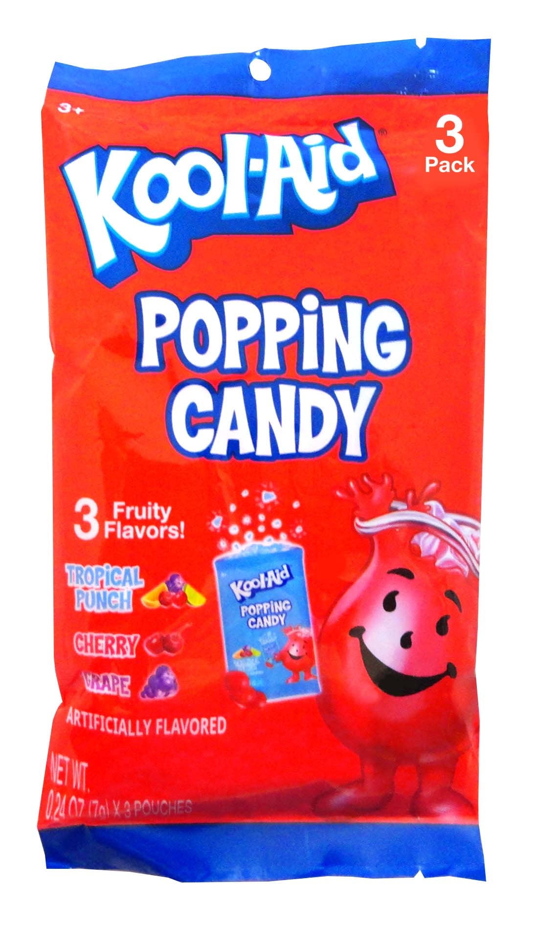 Hilco Kool-Aid Popping Candy, 3 Pack Bag with Tropical Punch, Cherry ...