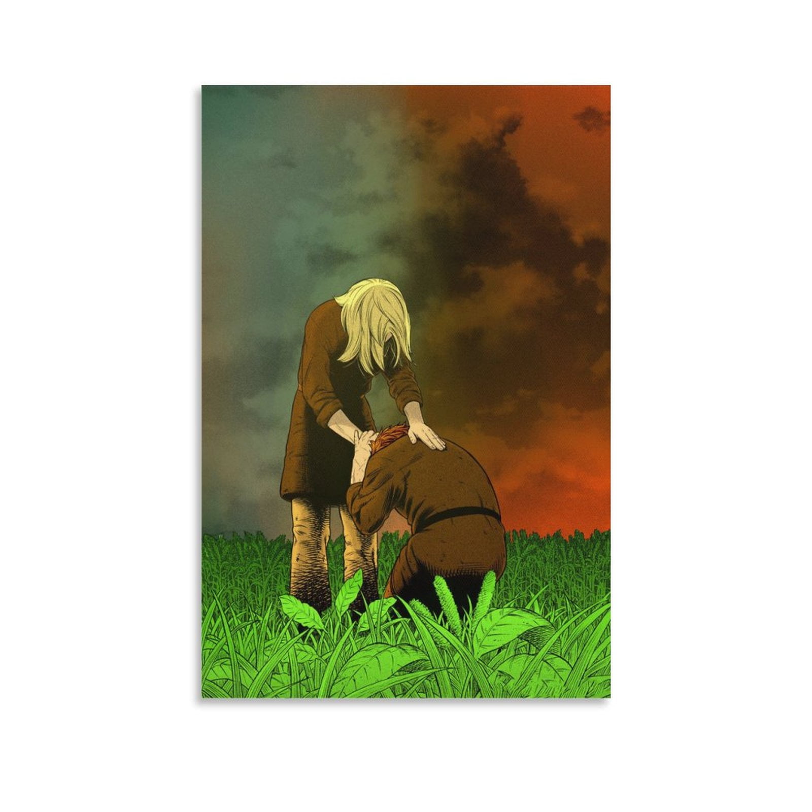 Hild And Thorfinn Poster Vinland Saga Painting On Canvas Wall Art ...
