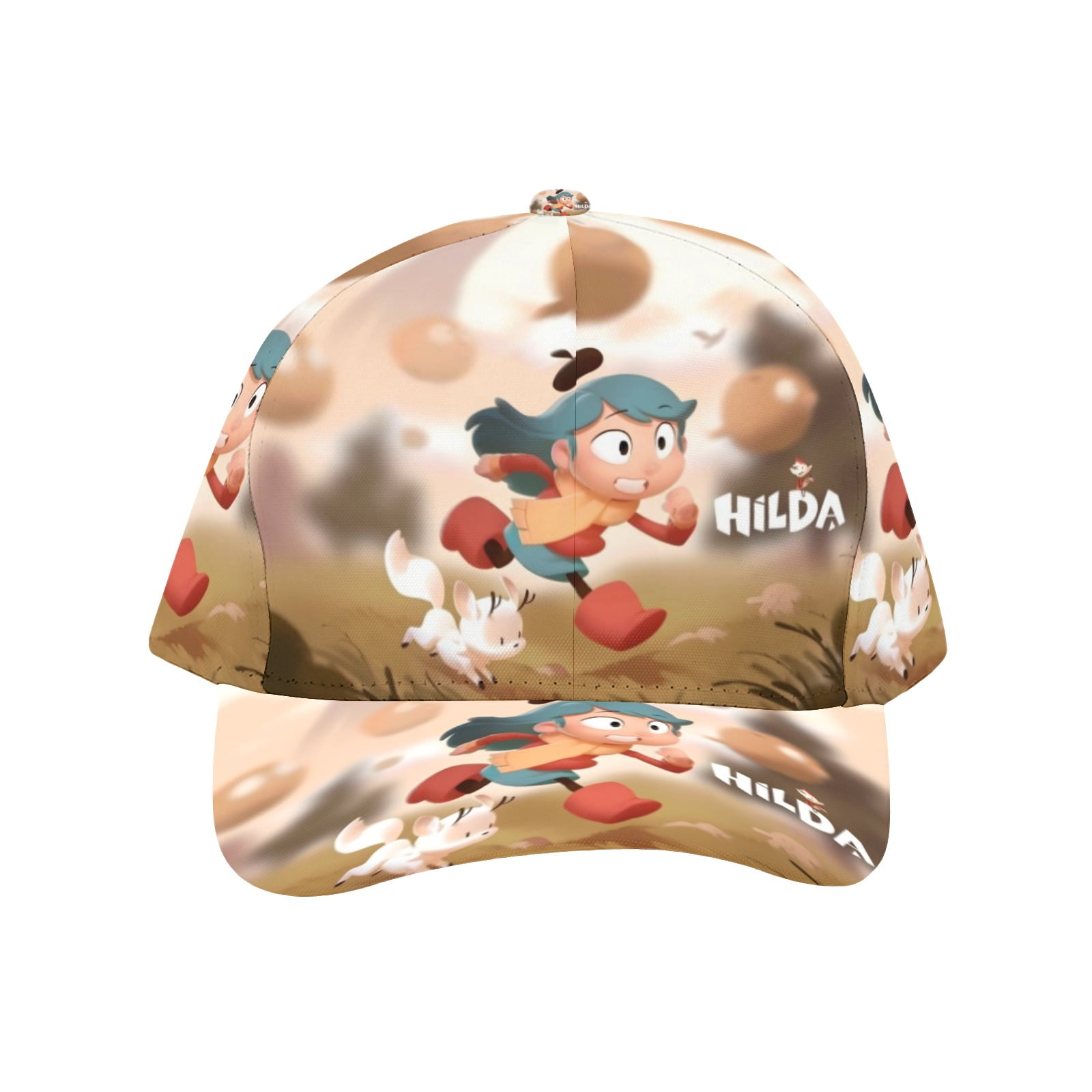Hilda-theme Baseball Cap For Men, Women & Kids, Classic Flat Brim Hat ...