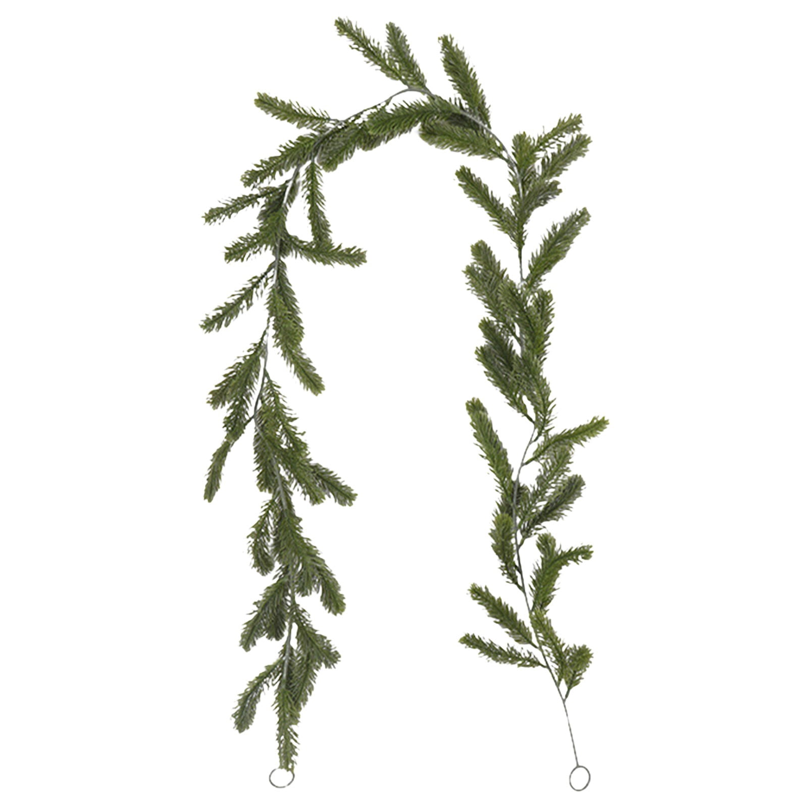 Hilehuti 180cm Realistic Christmas Greenery Garland, Natural Droopy ...