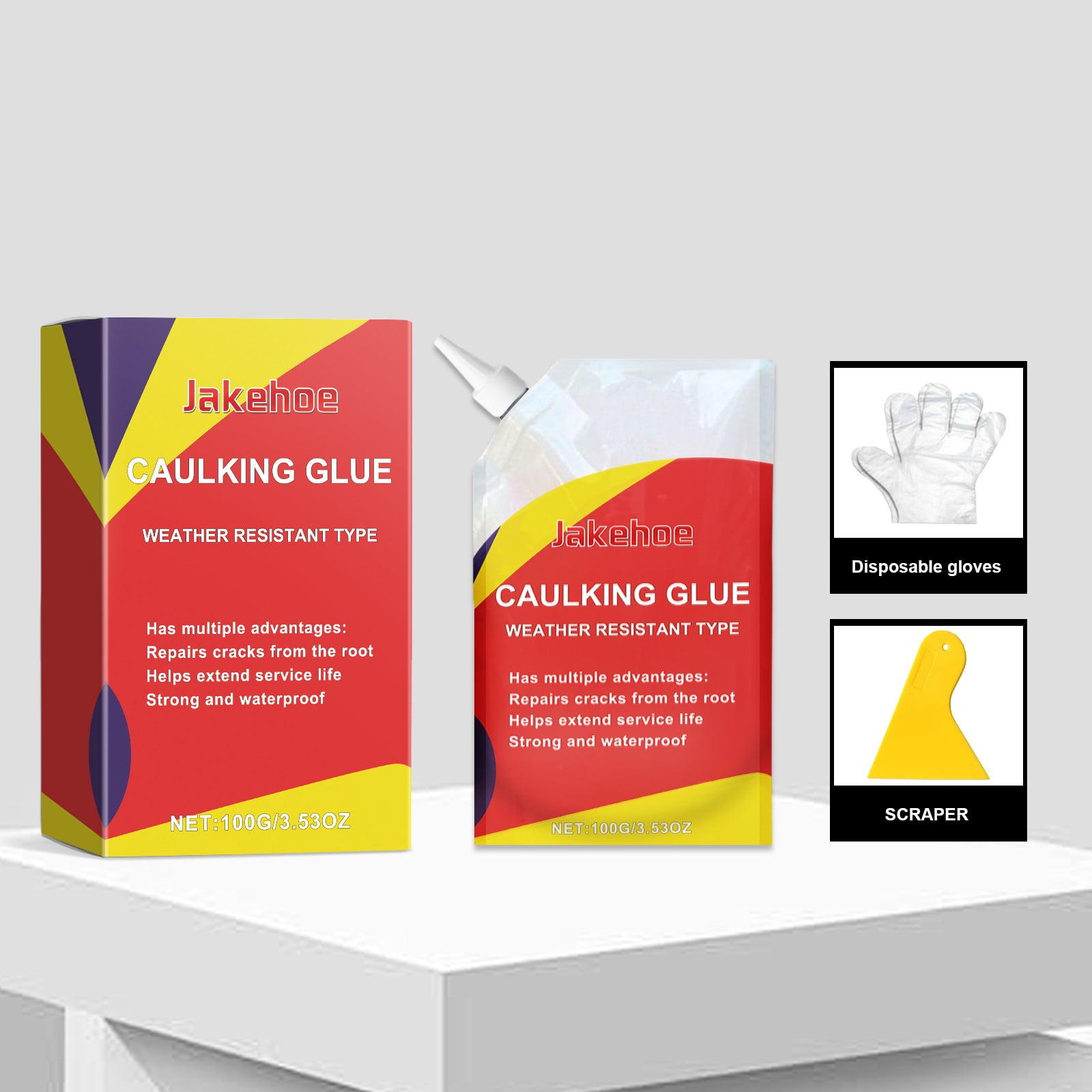 Hilehuti 2 Packs Repair Agent,Caulking Glue Weather Type、Crack Sealant ...