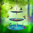 Hilehuti Bird Feeders,Porcelain Hanging Bird Bath With Solar Pump ...