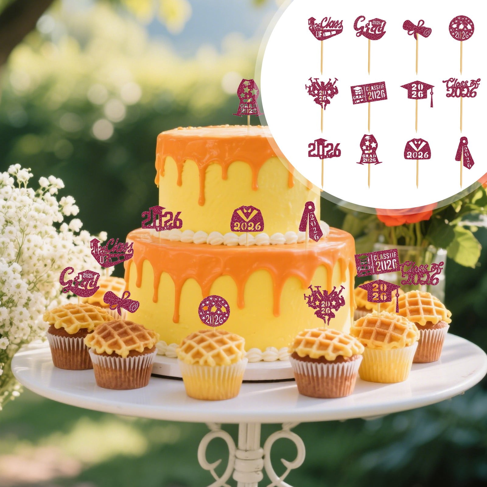 Hilingoto 2026 Cake topper Congratulations Cake Decor , 2026 High ...