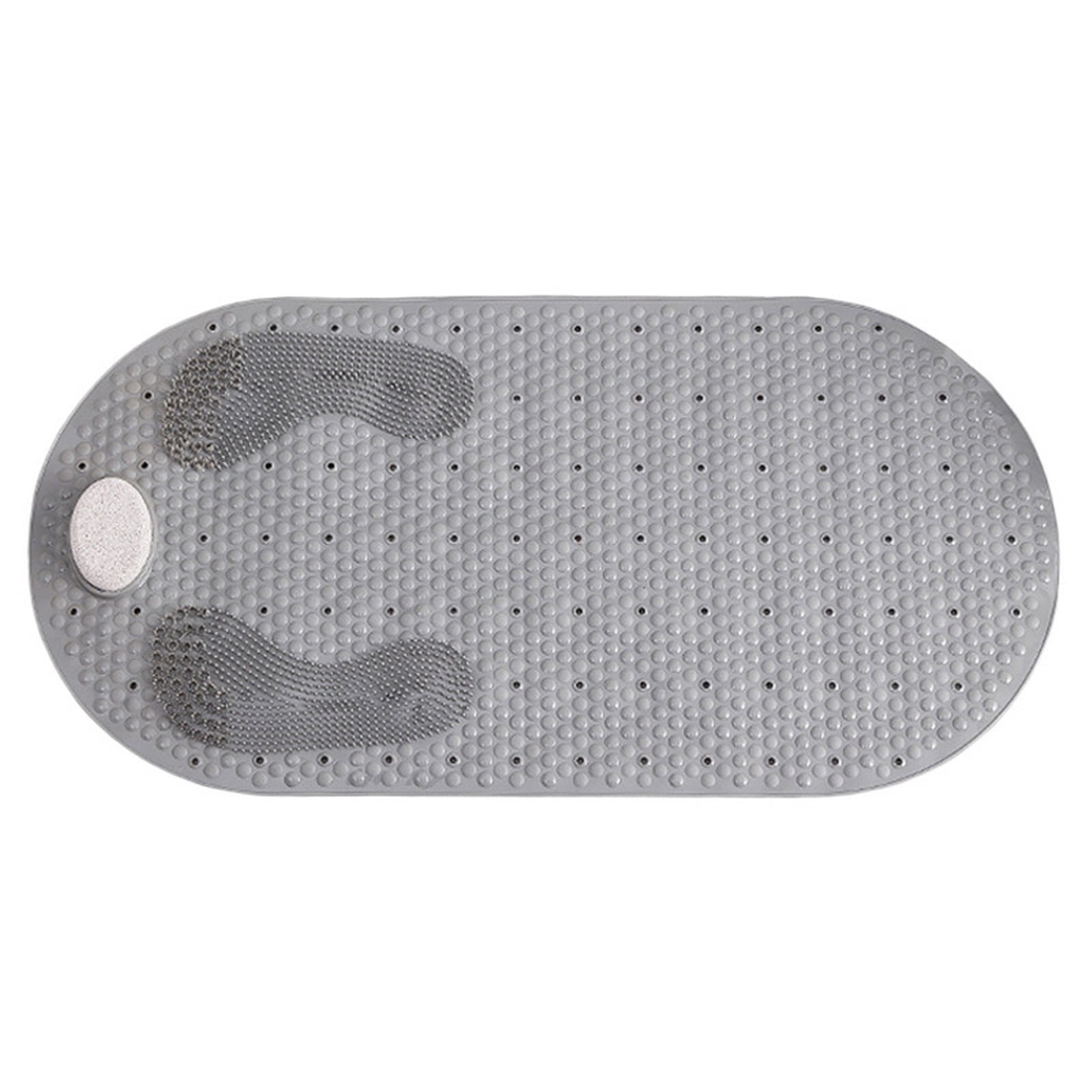 Hilingoto 32"X16" Foot Scrubber Shower Mat Oval Bathtub Mat With ...