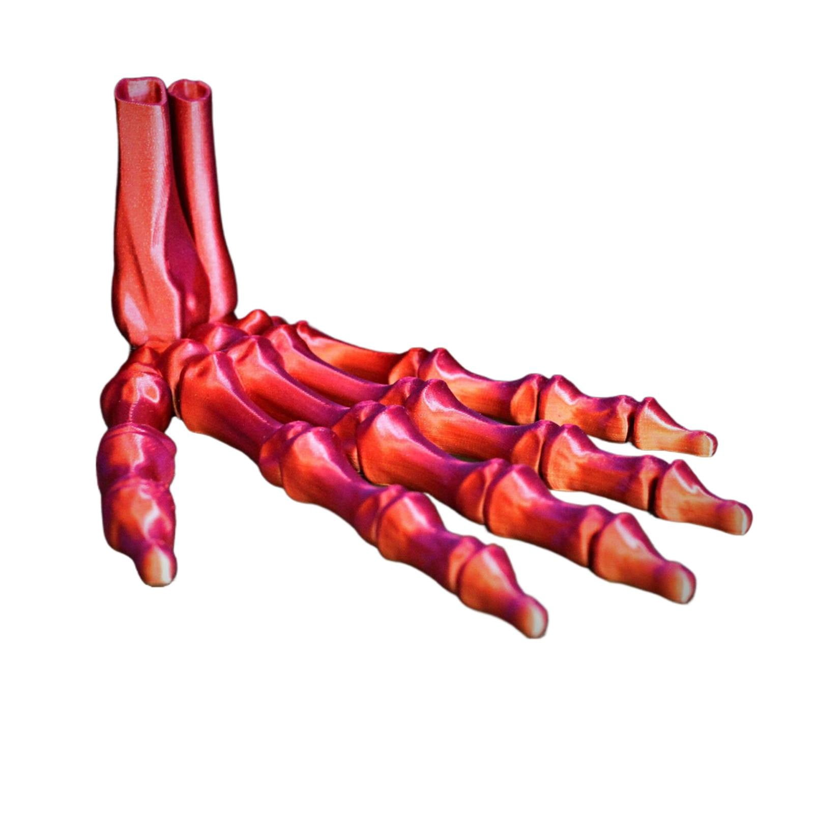 Hilingoto 3D Printed Skeleton Hand 3D Printed Skeleton Hand Halloween ...