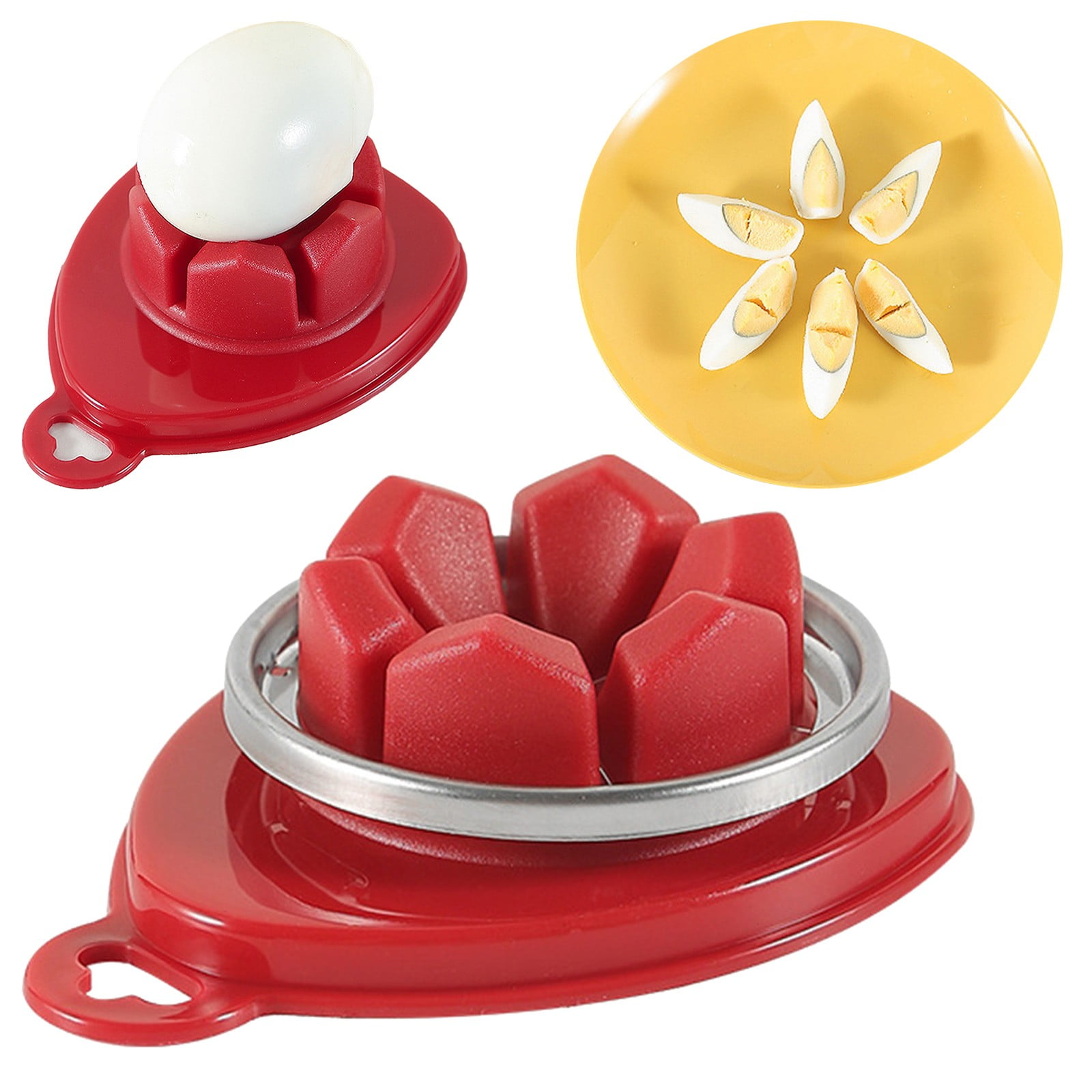Hilingoto Boiled Egg Slicer Cooked Egg Slicer Perfectly Cooked Eggs ...