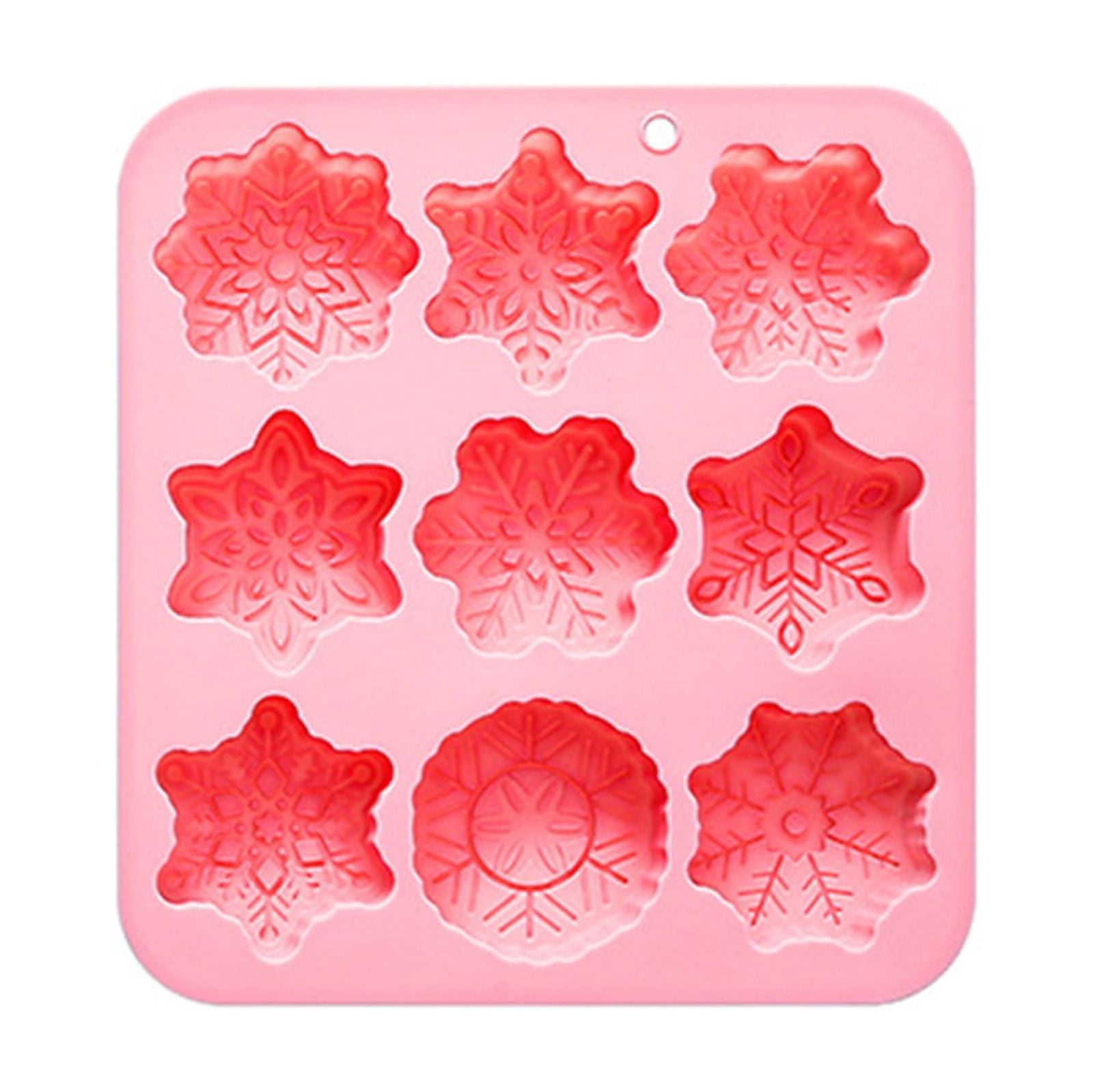 Hilingoto Cake Baking Mold Christmas Snowflake Silicone Mold, Non-Stick ...