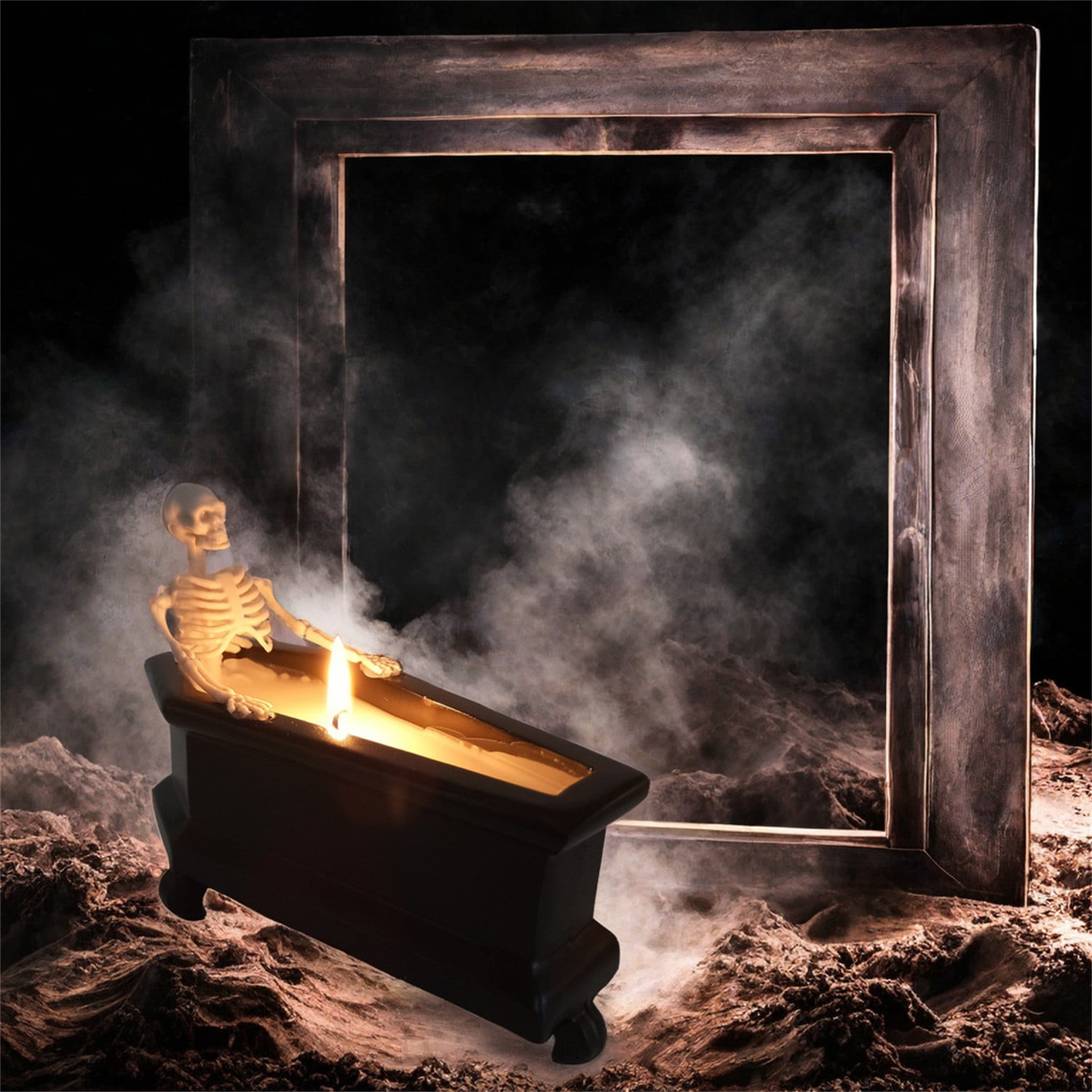 Hilingoto Candle Sticks Holder Decor Halloween Candle Holder Coffin ...