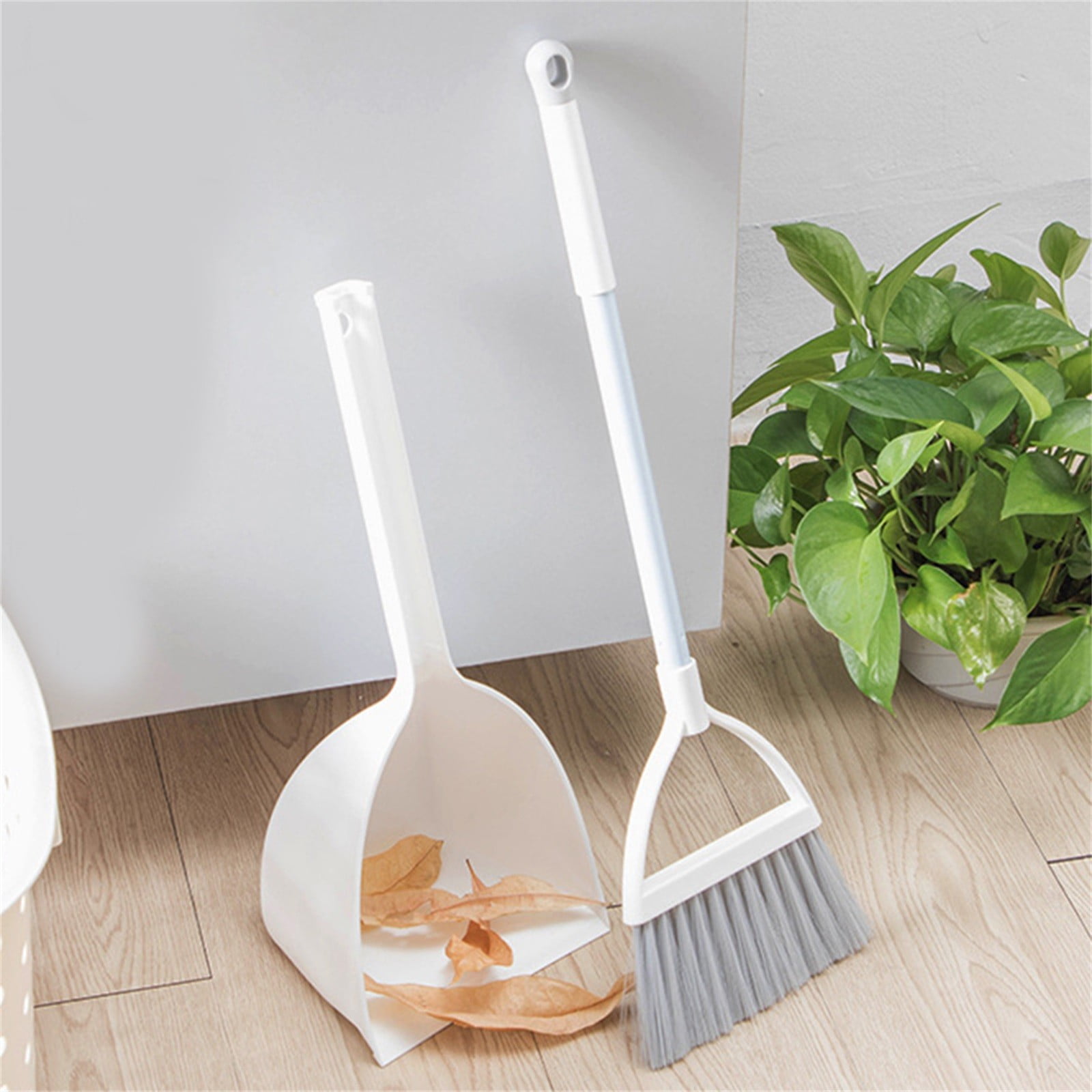 Hilingoto Children's soft bristle broom and dustpan set, cleaning brush ...