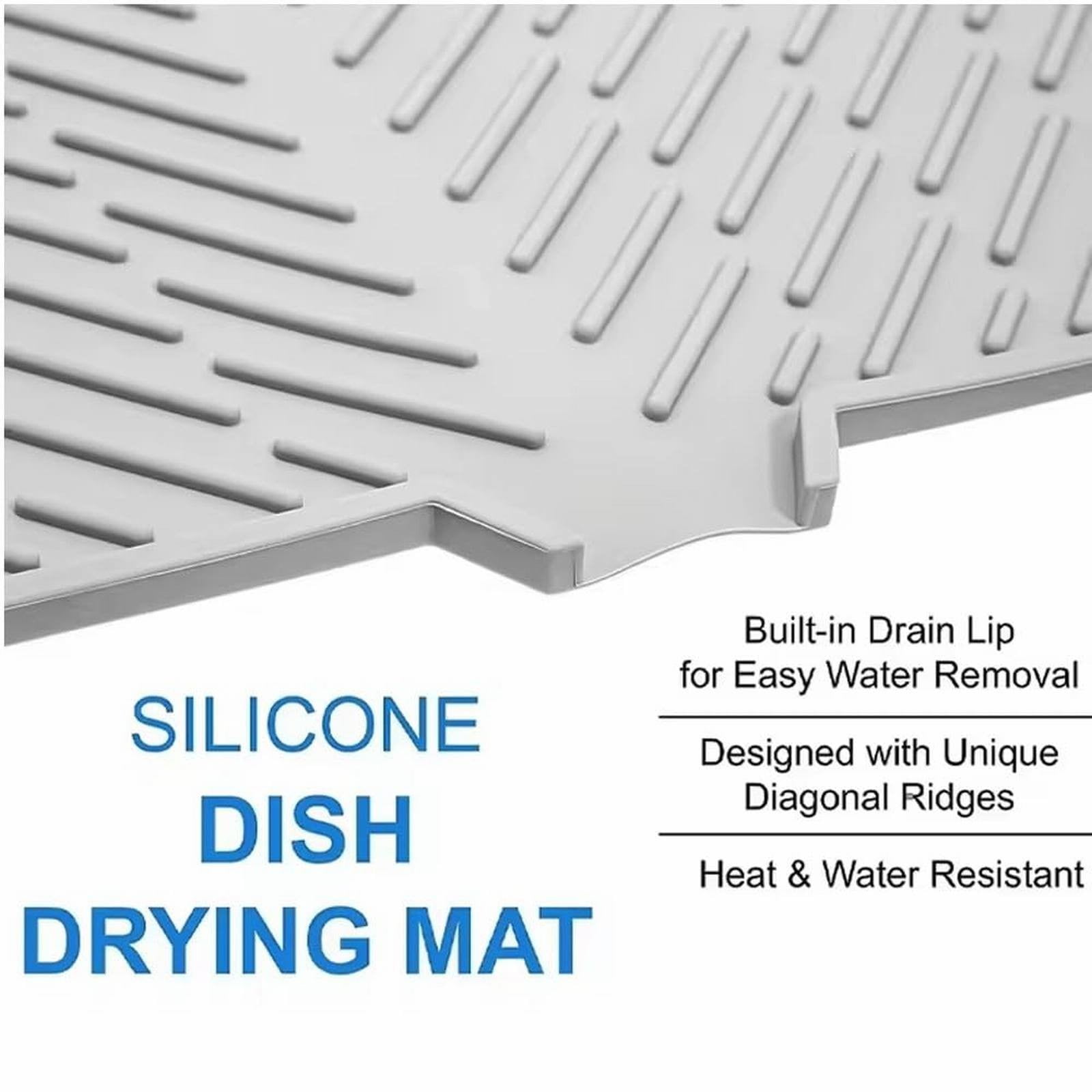 Hilingoto Clearance 2025 Upgrade Silicone Dish Drying Mat for Kitchen ...