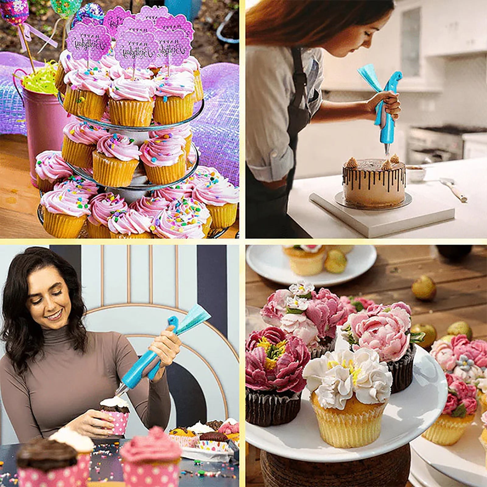 Hilingoto Clearance Decorating Tool Butter Gun Cardboard Set, Diy Tools Frosting Pipes Sets ...