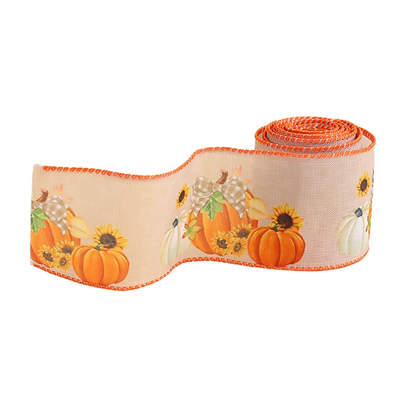Hilingoto Clearance! Gift Wrapping Ribbon, Fall Autumn Wired Edge ...