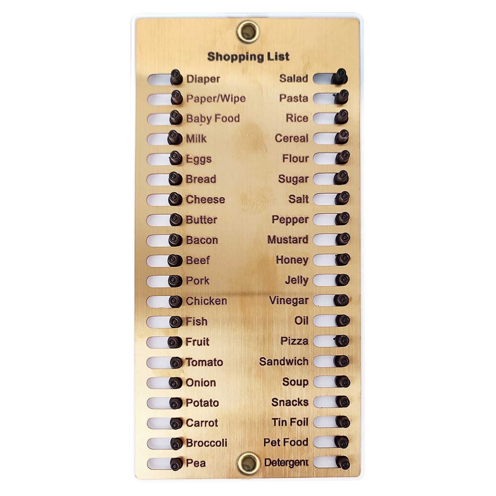 Hilingoto Clearance! List Board, Metal Grocery List 2024 New Shopping ...