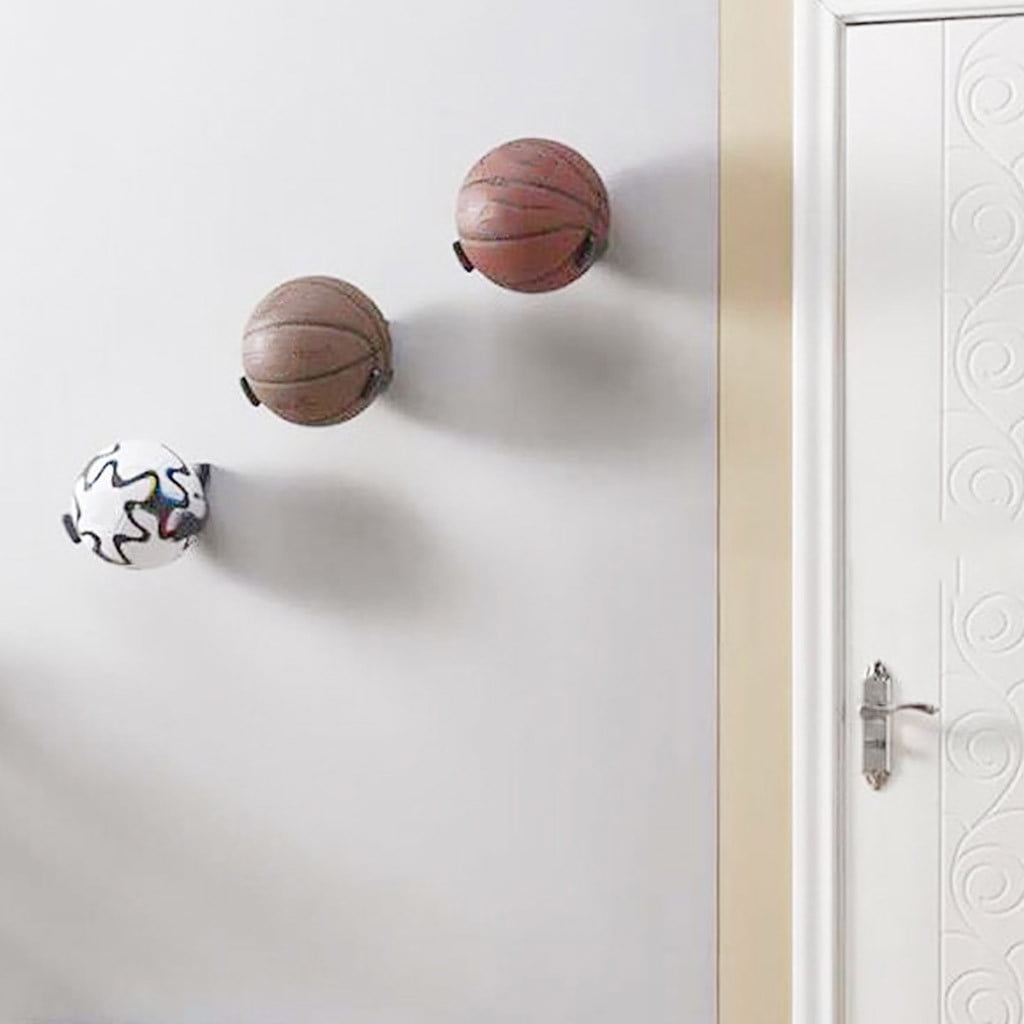 Hilingoto Clearance Martus Wall Mounted Basketball Storage Rack Display ...