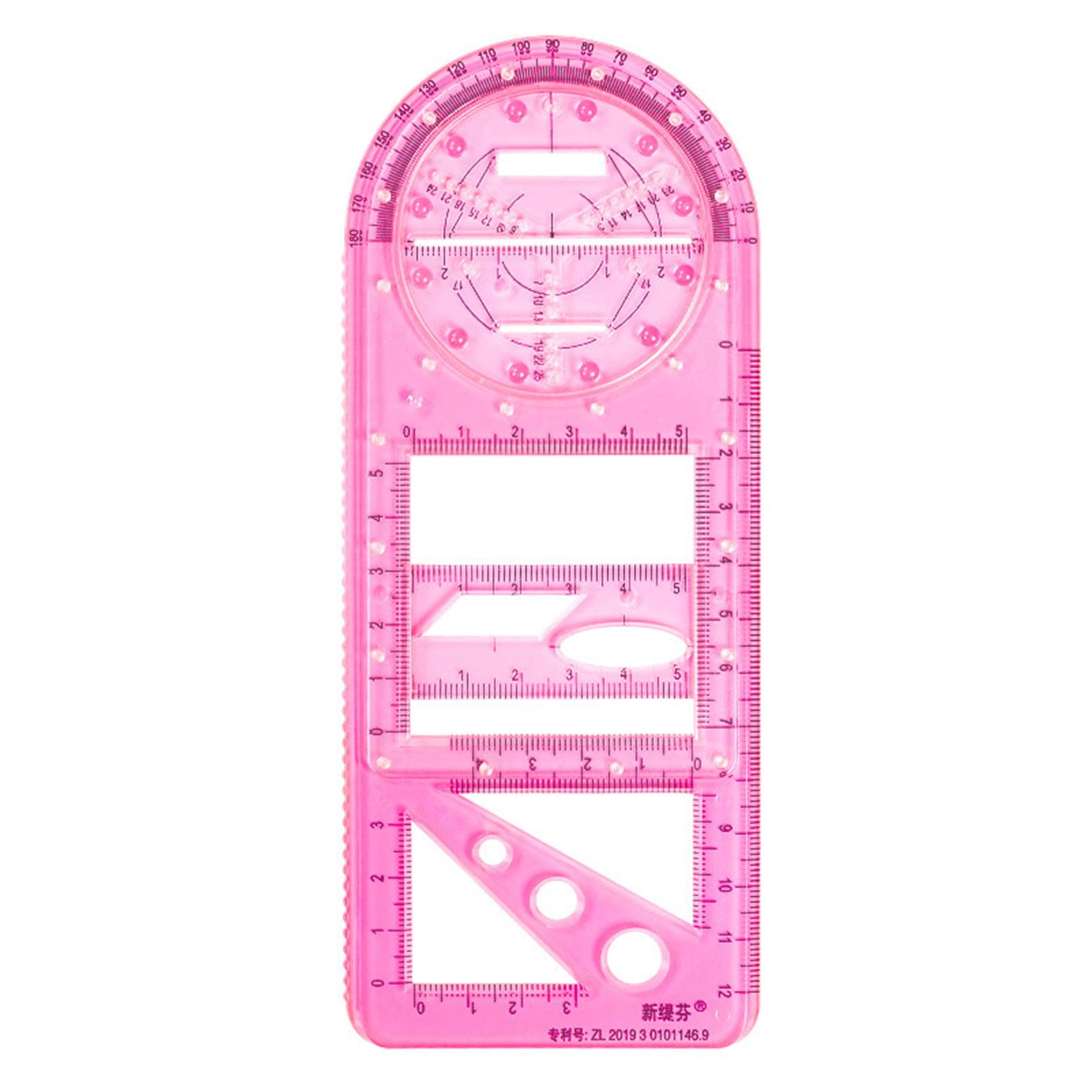 Hilingoto Clearance! Ruler, Multifunctional Geometric Ruler Drawing ...