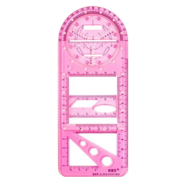Hilingoto Clearance! Ruler, Multifunctional Geometric Ruler Drawing ...