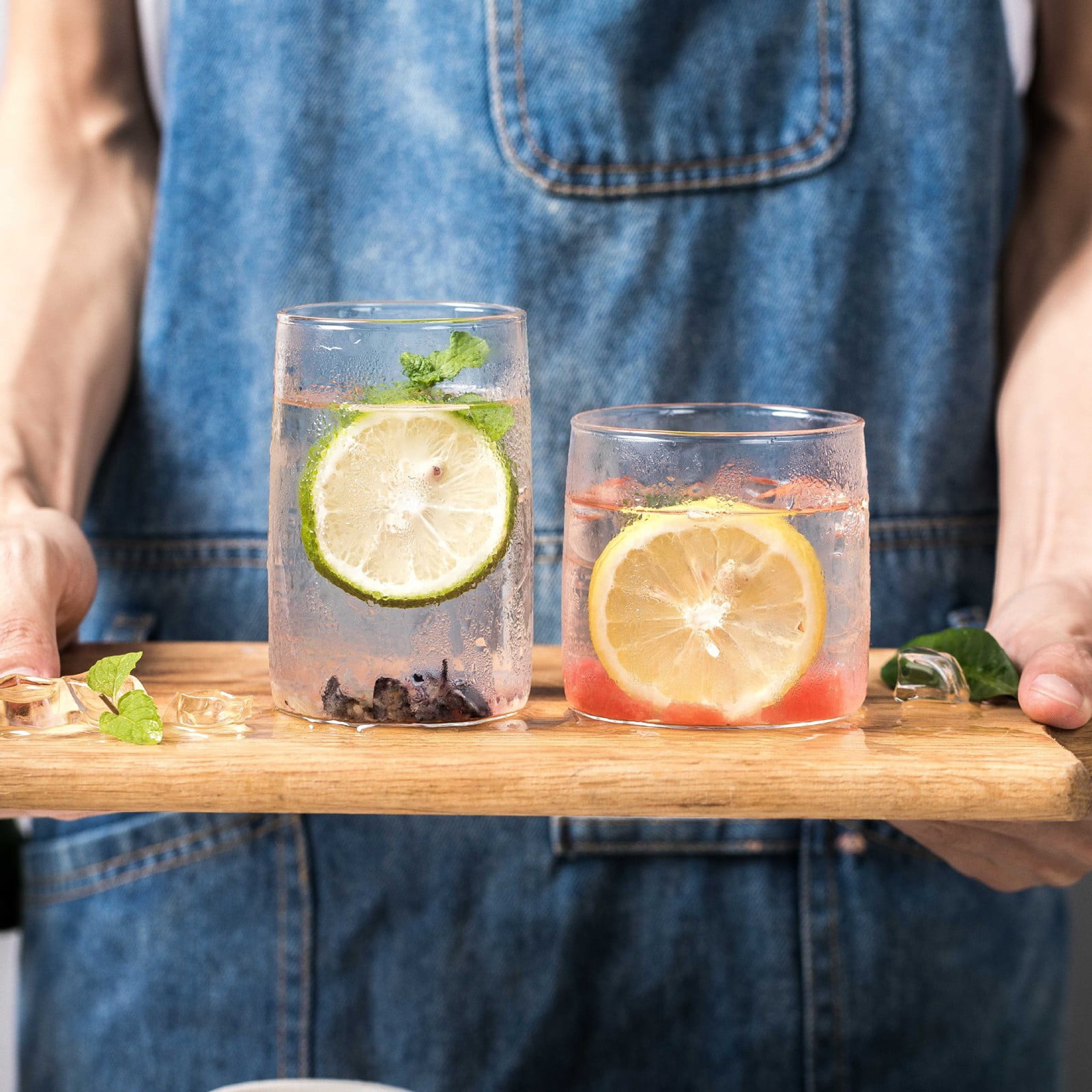 Hilingoto Clearance Transparent Glass Straight Household Drinking Water ...