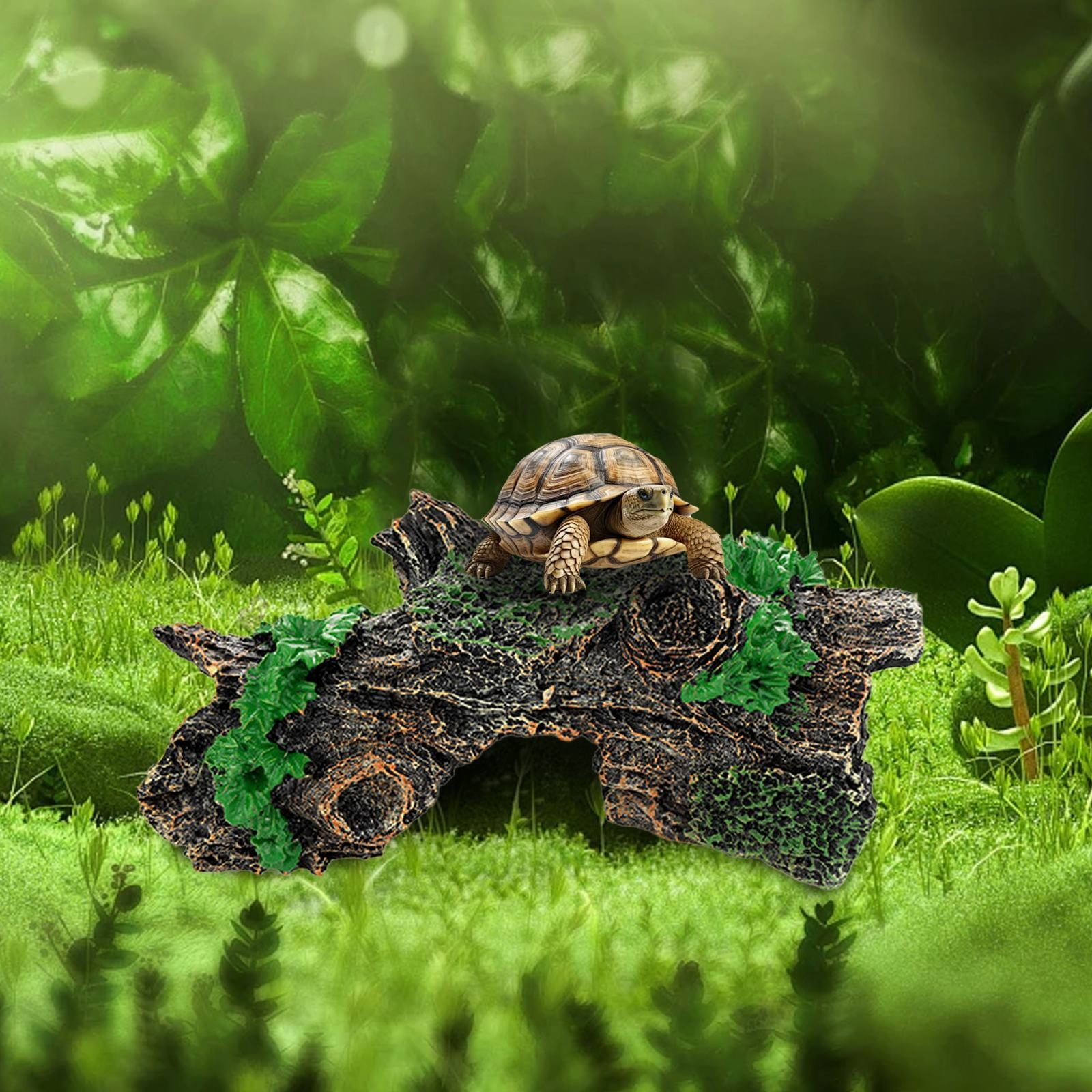 Hilingoto Clearance! Tree Pet Hiding Stone Resin Gray Reptile Avoids ...