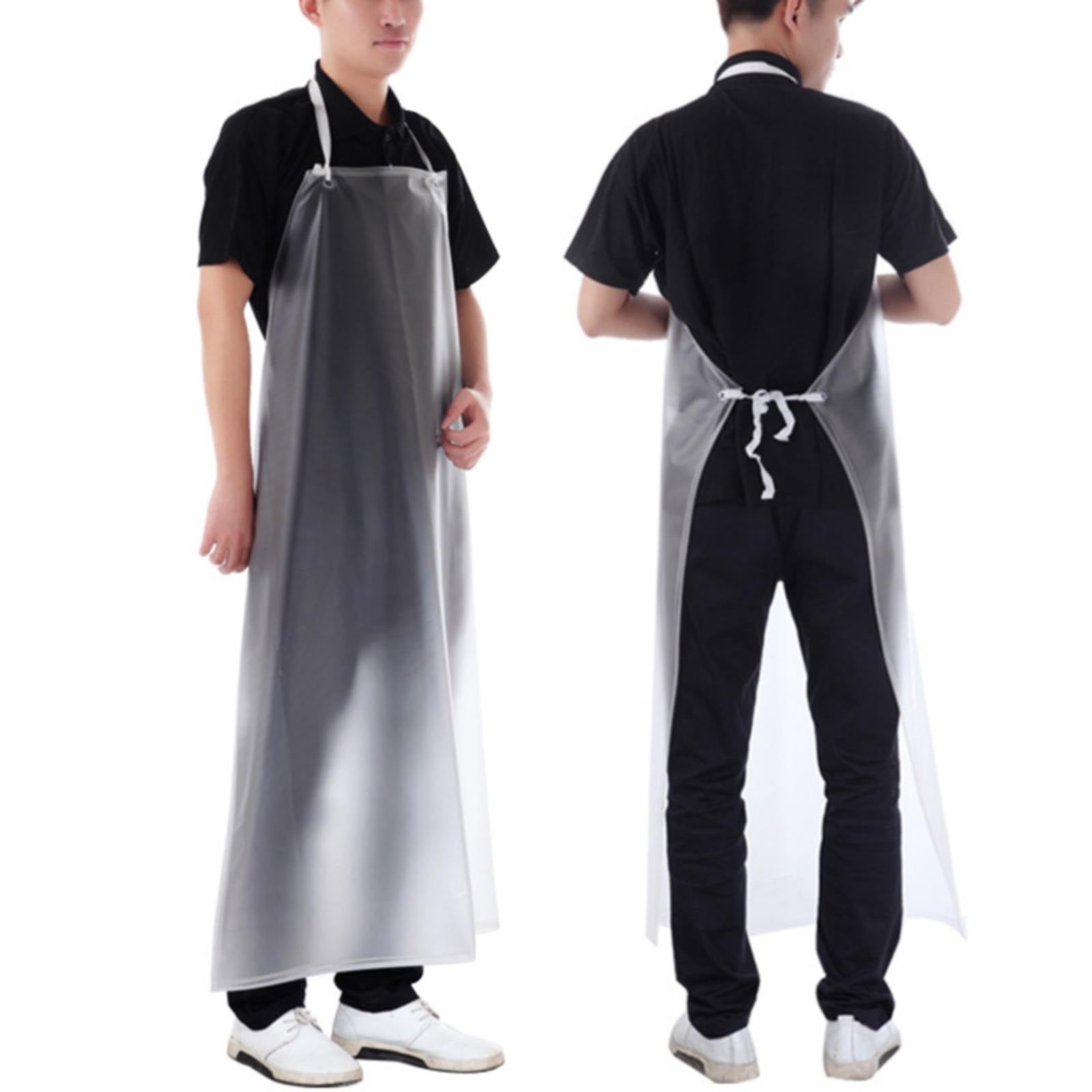 Hilingoto Clearance Unisex 47X27.5 inch Heavy Duty Clear Pvc Apron To ...