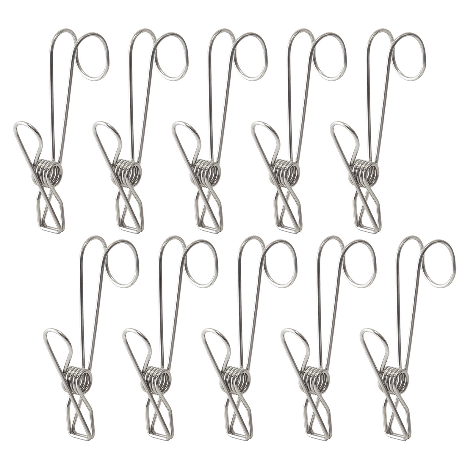 Hilingoto Clearance Wire Clothespins Laundry Chip Clips 10 Pack Bulk ...