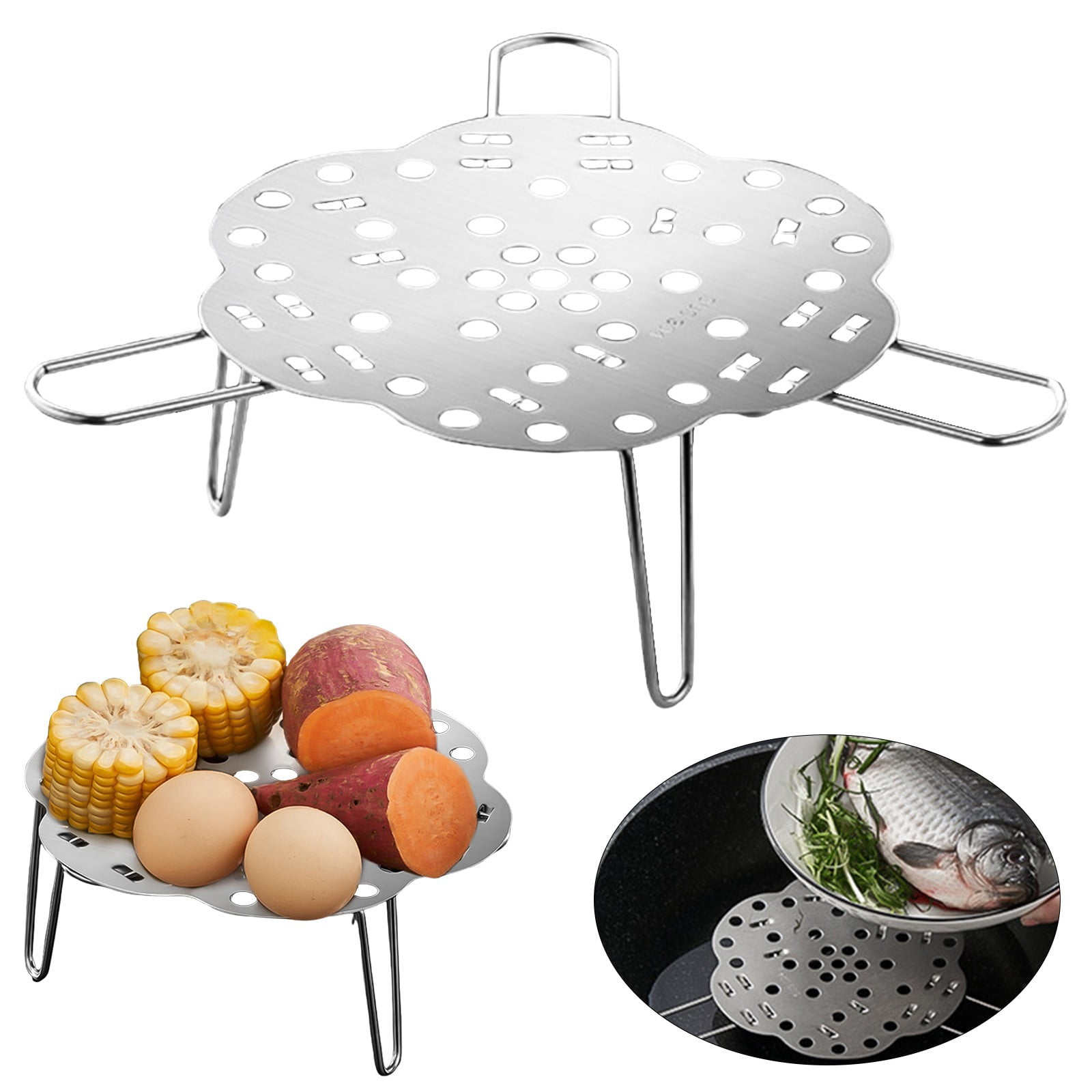 Hilingoto Collapsible Steamer Basket & Trivet - 2026 New Stainless ...